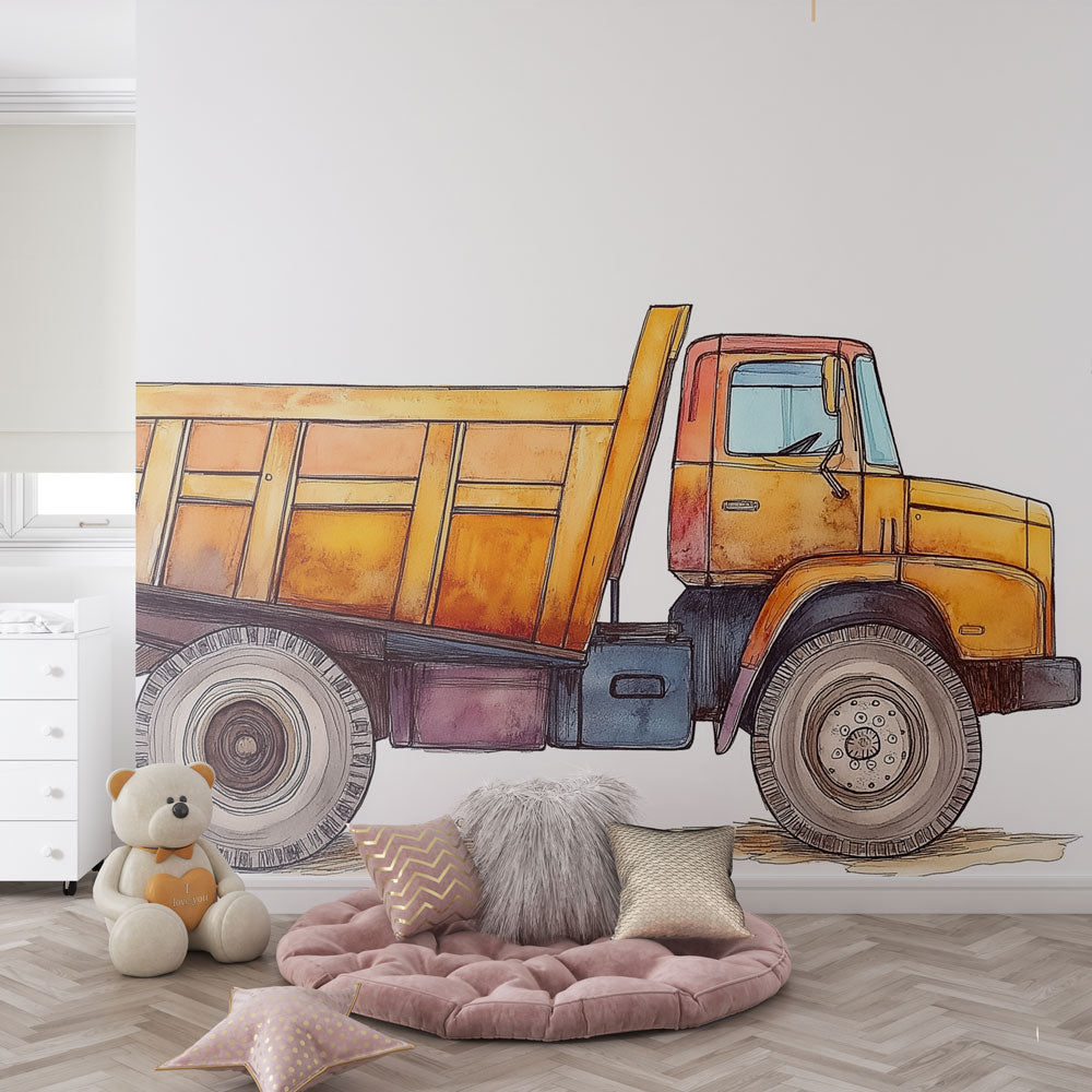 Truck Mural Wallpaper | Designs for Kids and Big Kids — WonderMural