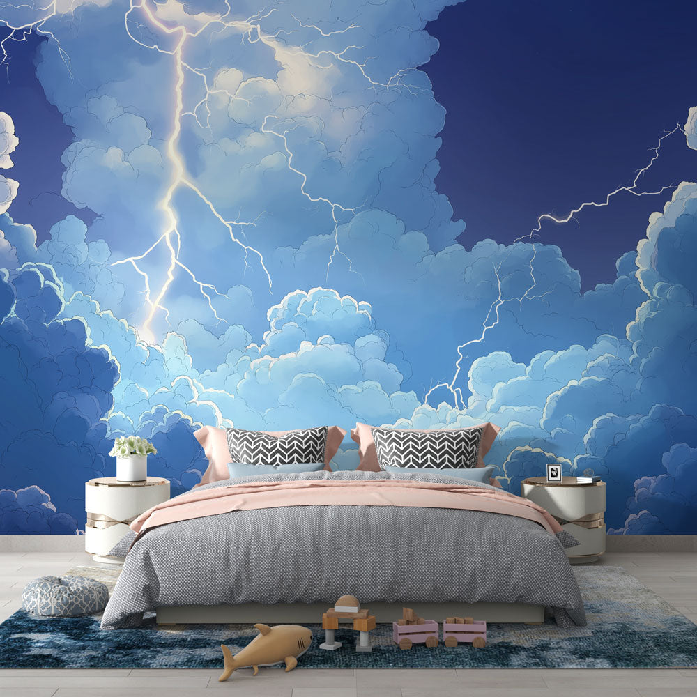 Storm Mural Wallpaper | The Power of Elements on Your Walls — WonderMural