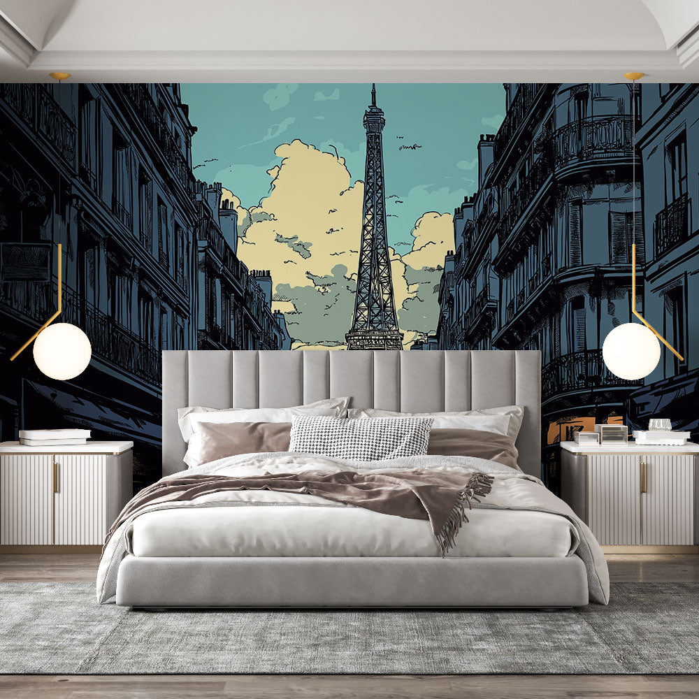Paris Mural Wallpaper | Parisian Wall Decoration — WonderMural