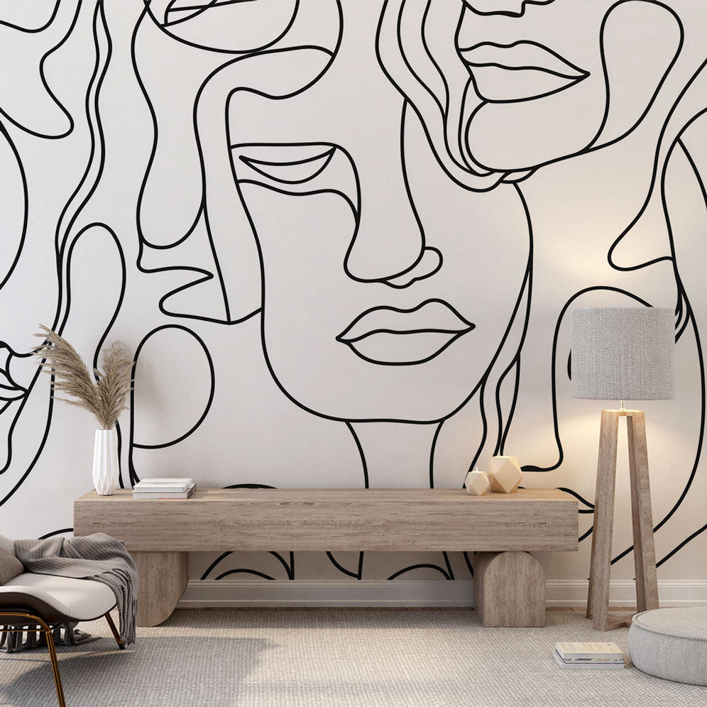 Art Deco Mural Wallpaper | Abstract - Panoramic - Design — WonderMural