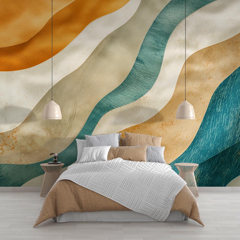 Abstract Mural Wallpaper | Like at the Beach — WonderMural