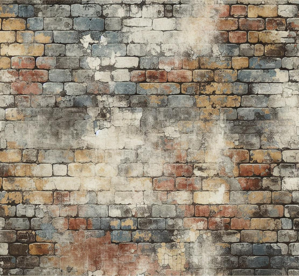 Brick imitation Mural Wallpaper | Authentic Trompe-l'œil in Every ...
