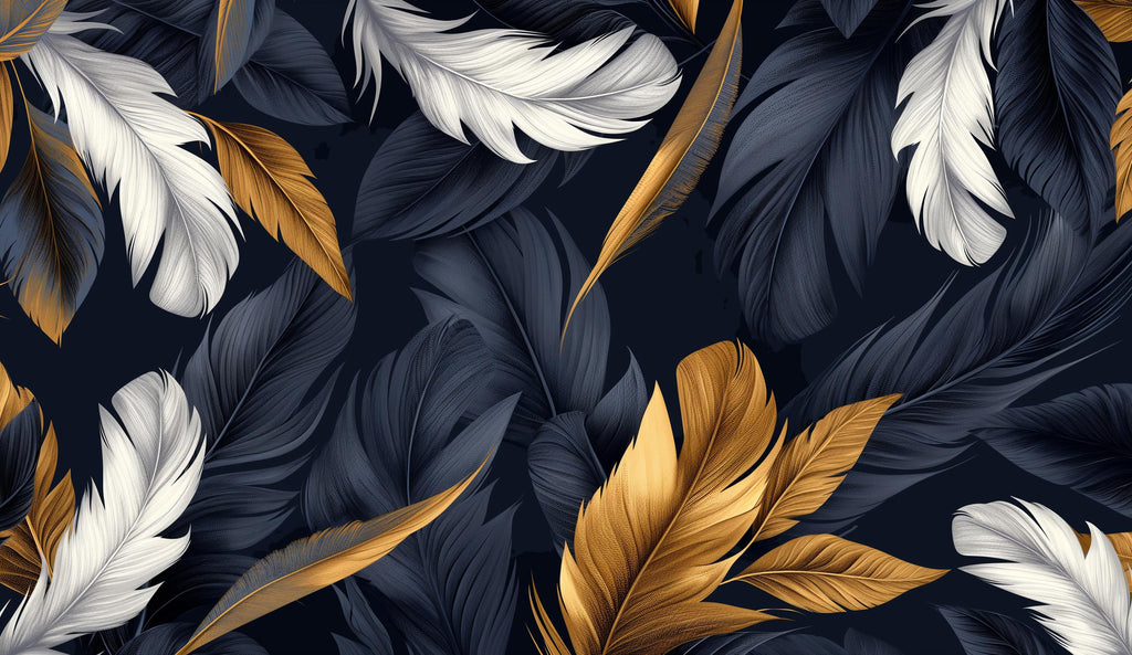 Feather Mural Wallpaper | Elegance and Lightness - Unique Designs ...