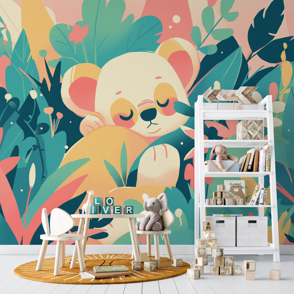 Koala Mural Wallpaper | Dodo in the Foliage — WonderMural