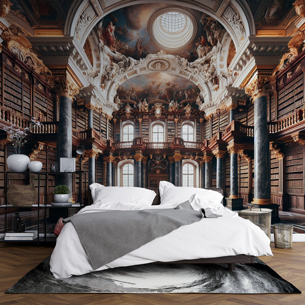 Library Mural Wallpaper | Elegant and Inspiring Decor — WonderMural