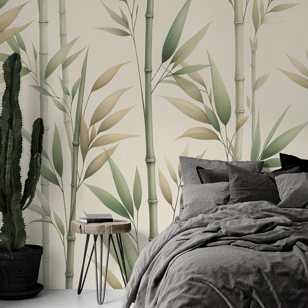 Bamboo Wallpaper | Leaves, Stalks, and Bamboo Forests — WonderMural