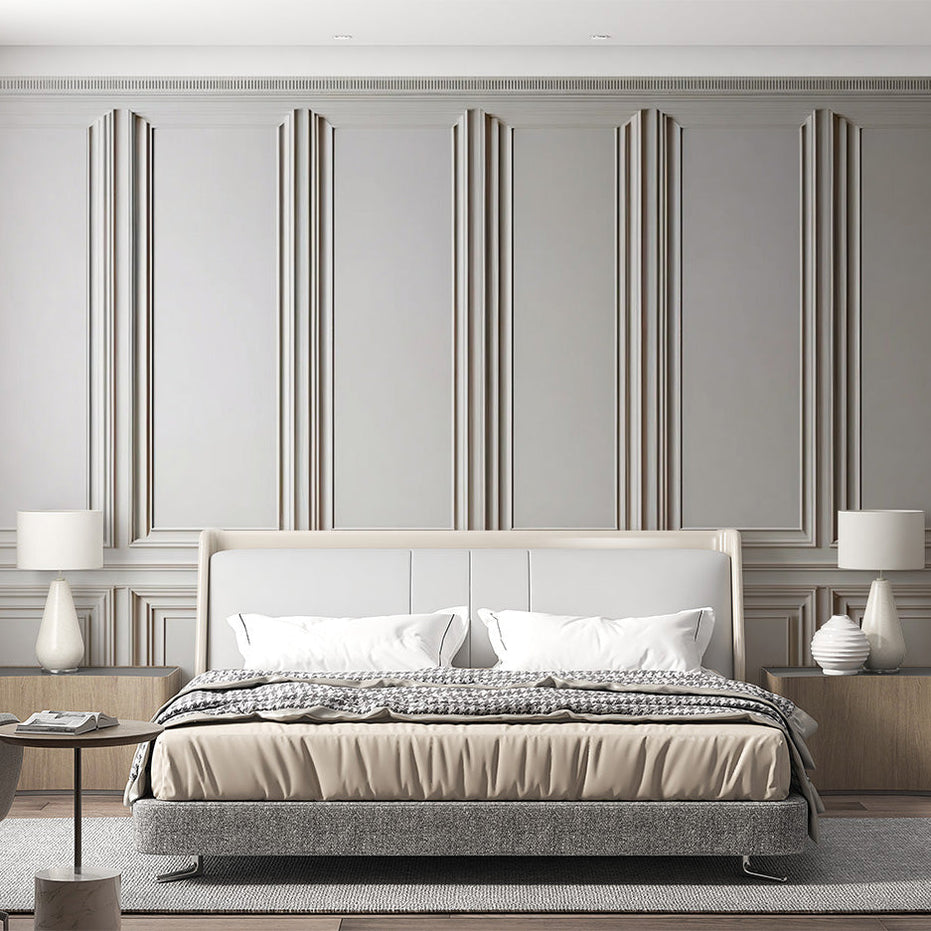 Wood paneling Mural Wallpaper | Simple and Haussmannian design style ...