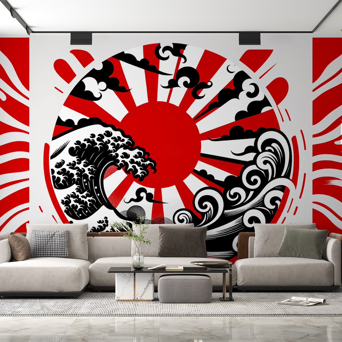Japanese Mural Wallpaper | Explosion of Japanese Colors — WonderMural