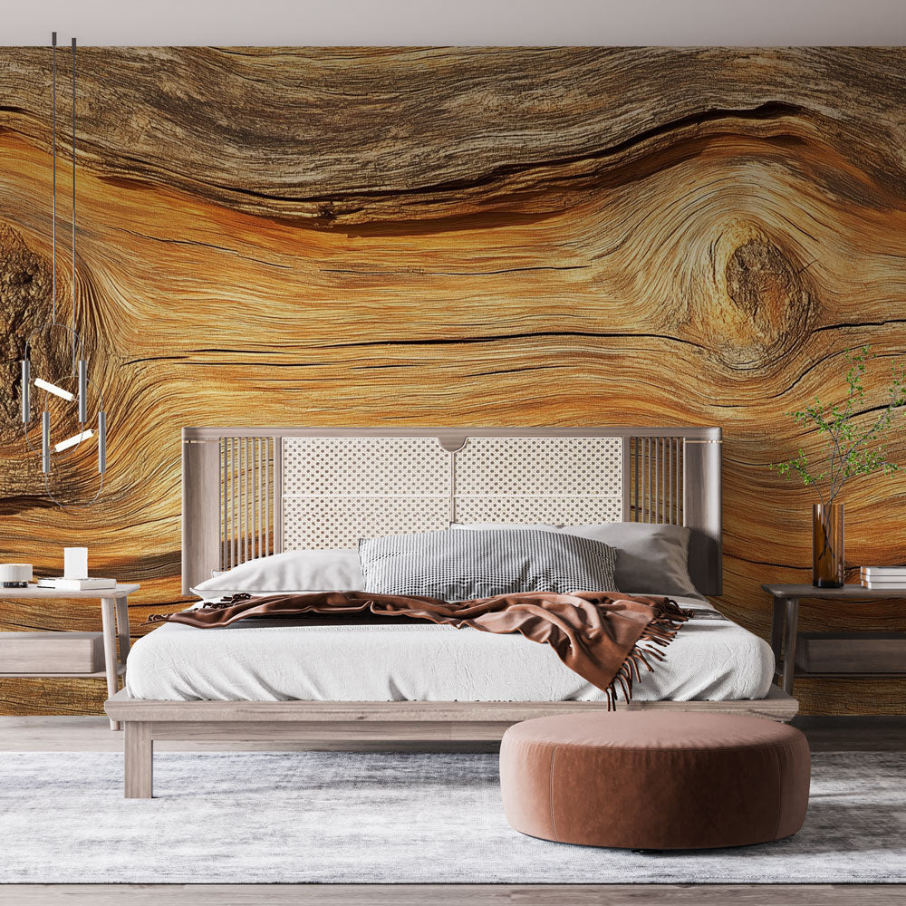 Papel pintado madera | Textura natural y cálida — WonderMural