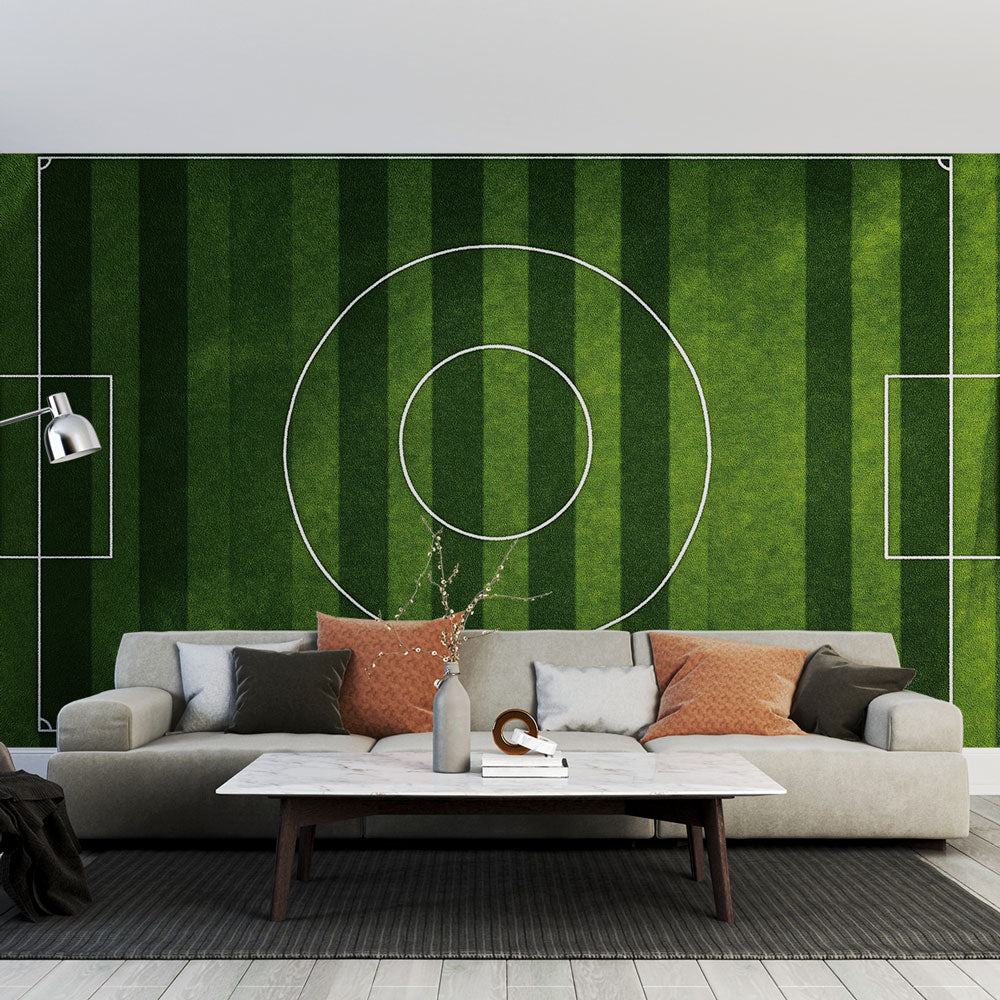 Mural Wallpaper football-field | Sporty and dynamic design — WonderMural