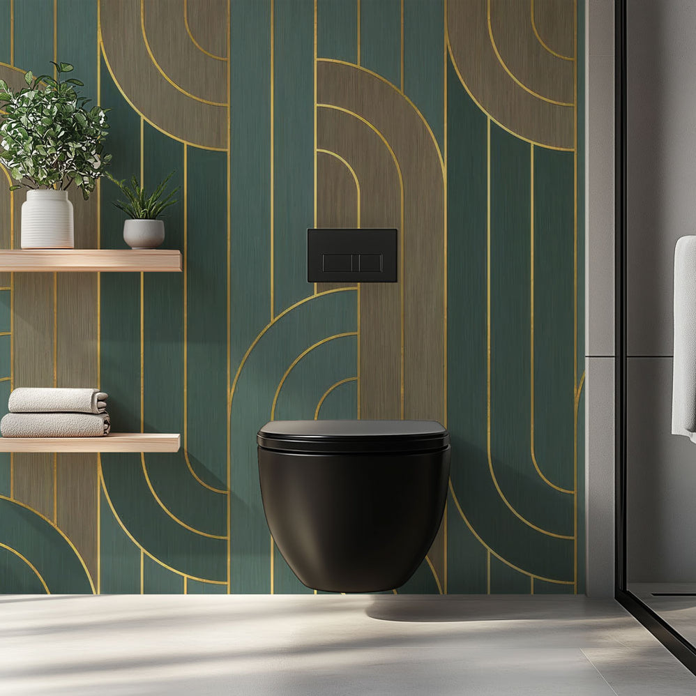 Toilet Mural Wallpaper | Dare to Create a Modern and Surprising Decor ...