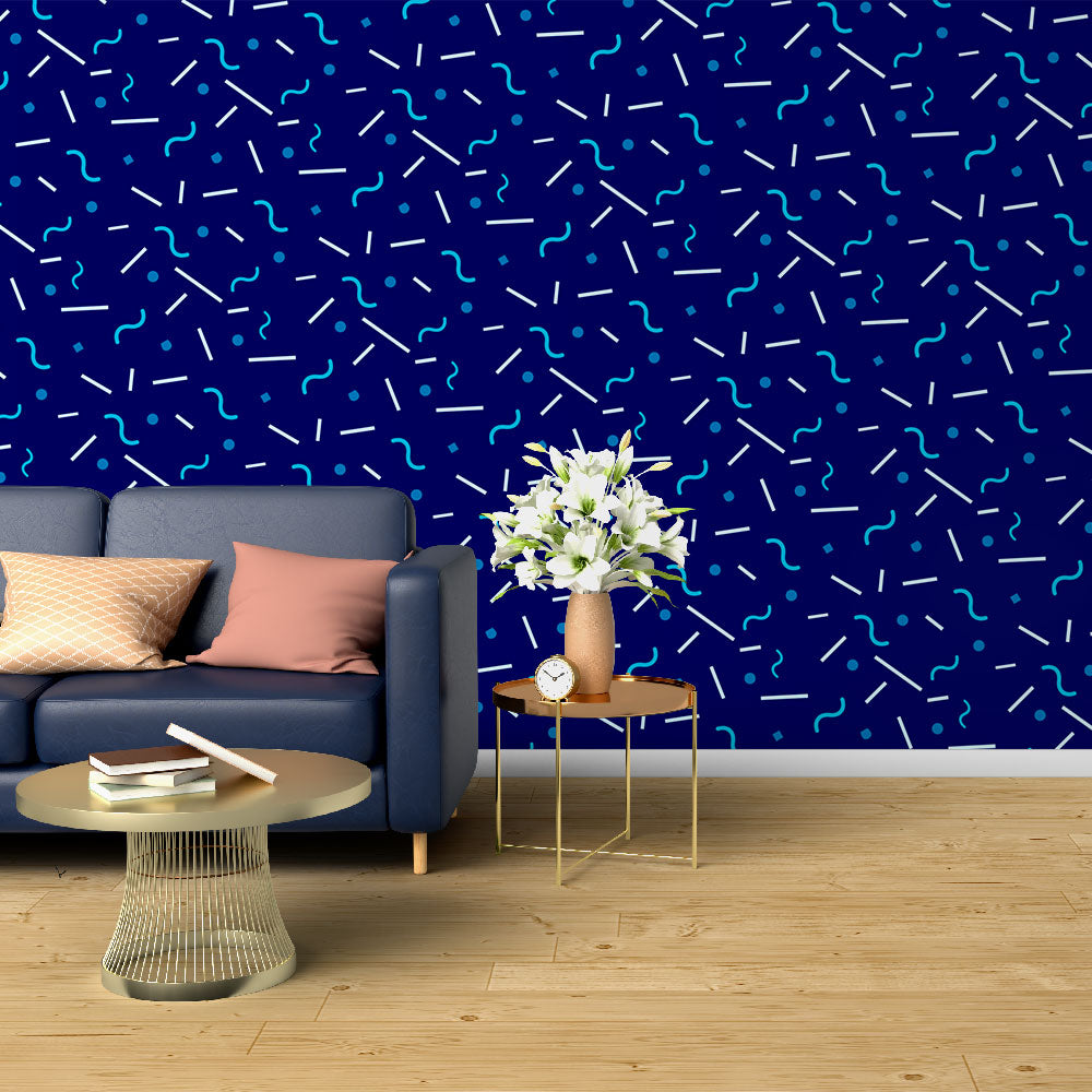 Mural Wallpaper abstract | Patterns lines and geometric shapes ...