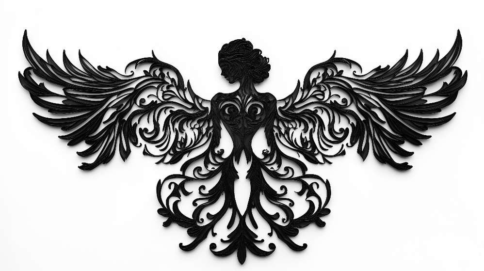 Angel Mural Wallpaper | Peaceful Ambiance — WonderMural