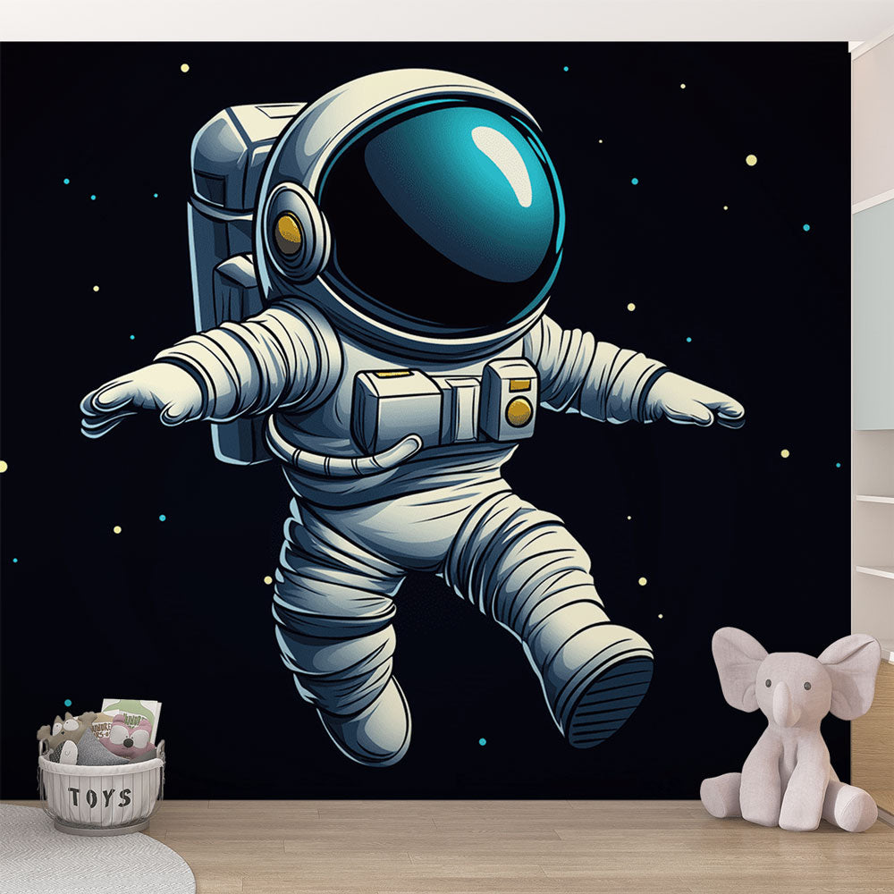 Mural Wallpaper astronaut | Image of an astronaut floating in space ...