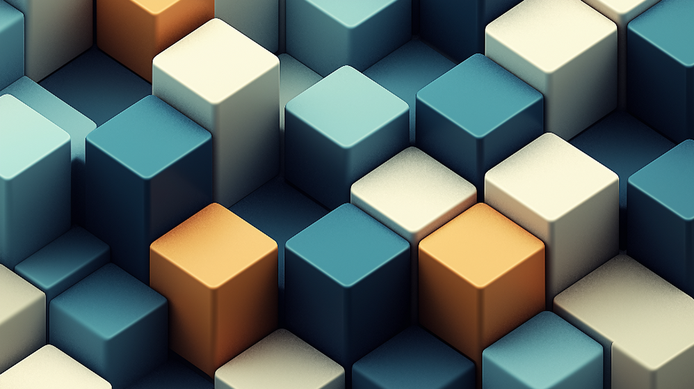 Cube Mural Wallpaper | Geometric Illusion Enhances Your Walls — WonderMural