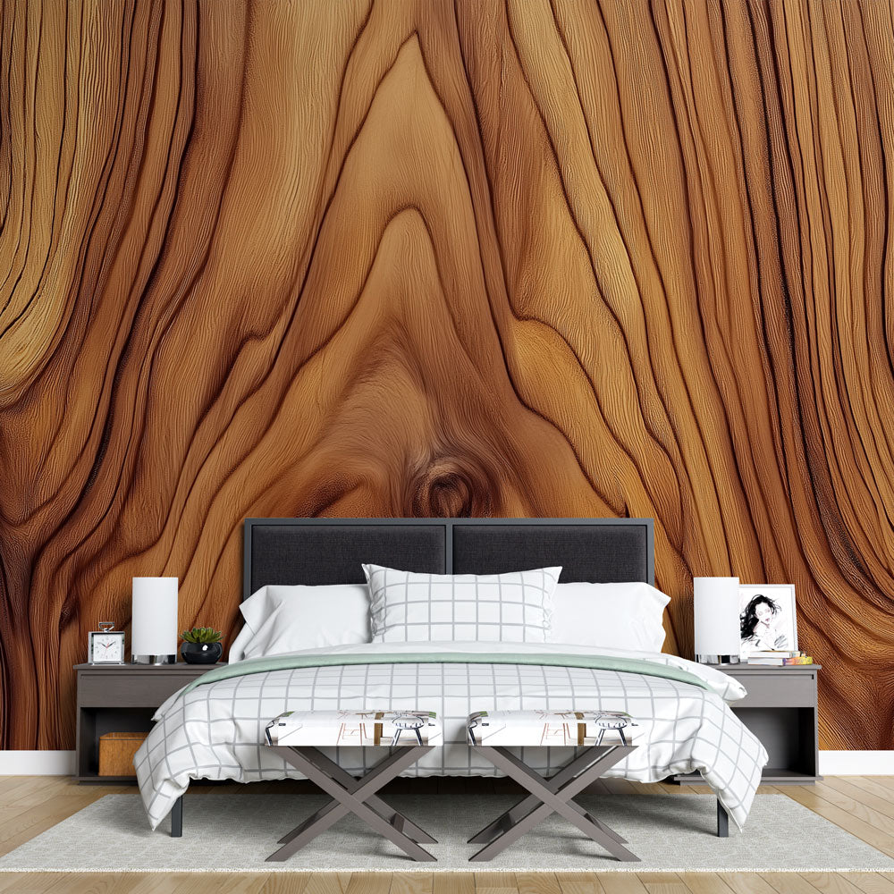 Papel pintado de madera | Patrón de madera cálidamente texturizado ...