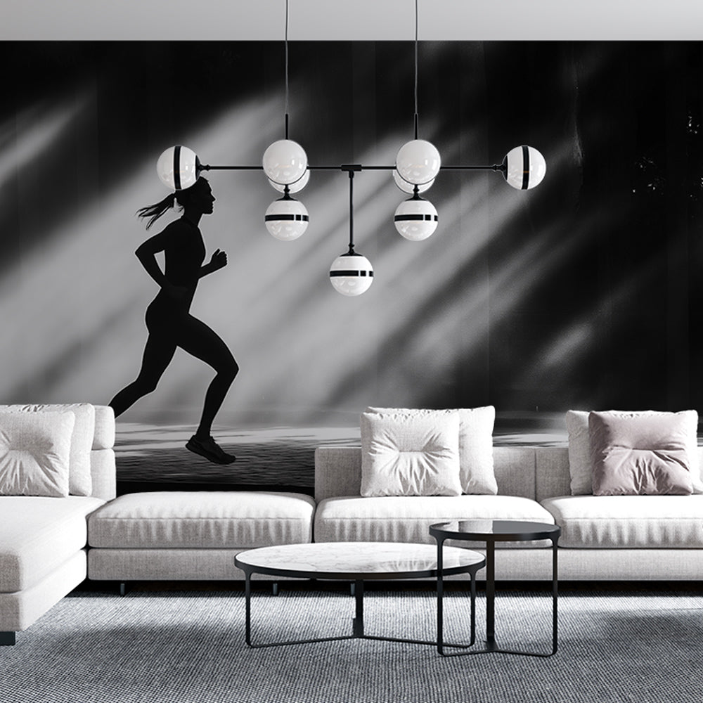 Mural Wallpaper running | Evening jogging — WonderMural