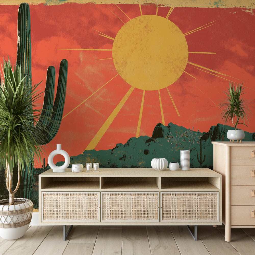 Mural Wallpaper Mexican desert | Western style — WonderMural