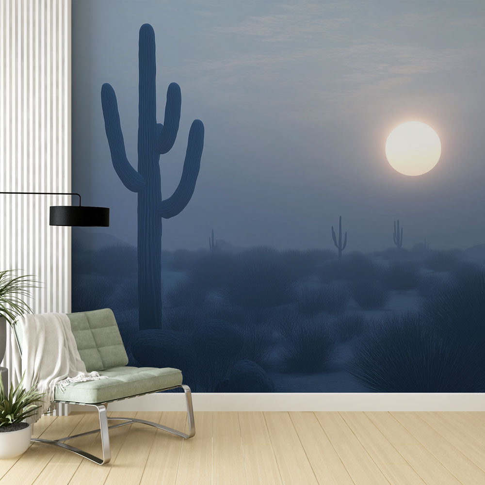 Mural Wallpaper desert | Dreamlike landscape at dusk — WonderMural