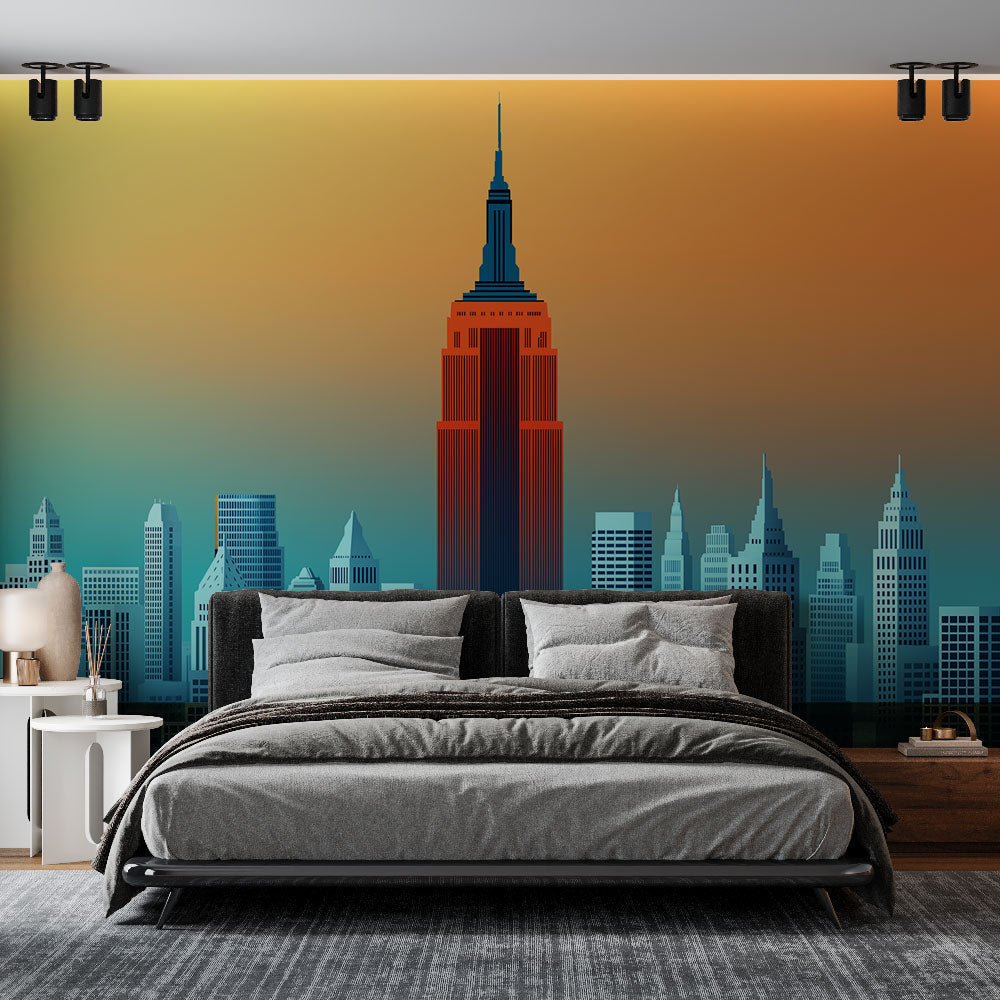 Papel de parede Empire State Building | Silhueta icônica de Nova York — WonderMural