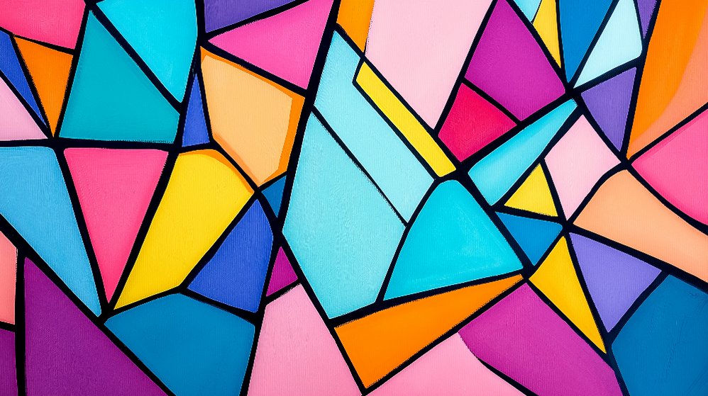Geometric Mural Wallpaper | Graphic - Modern - Colorful — WonderMural