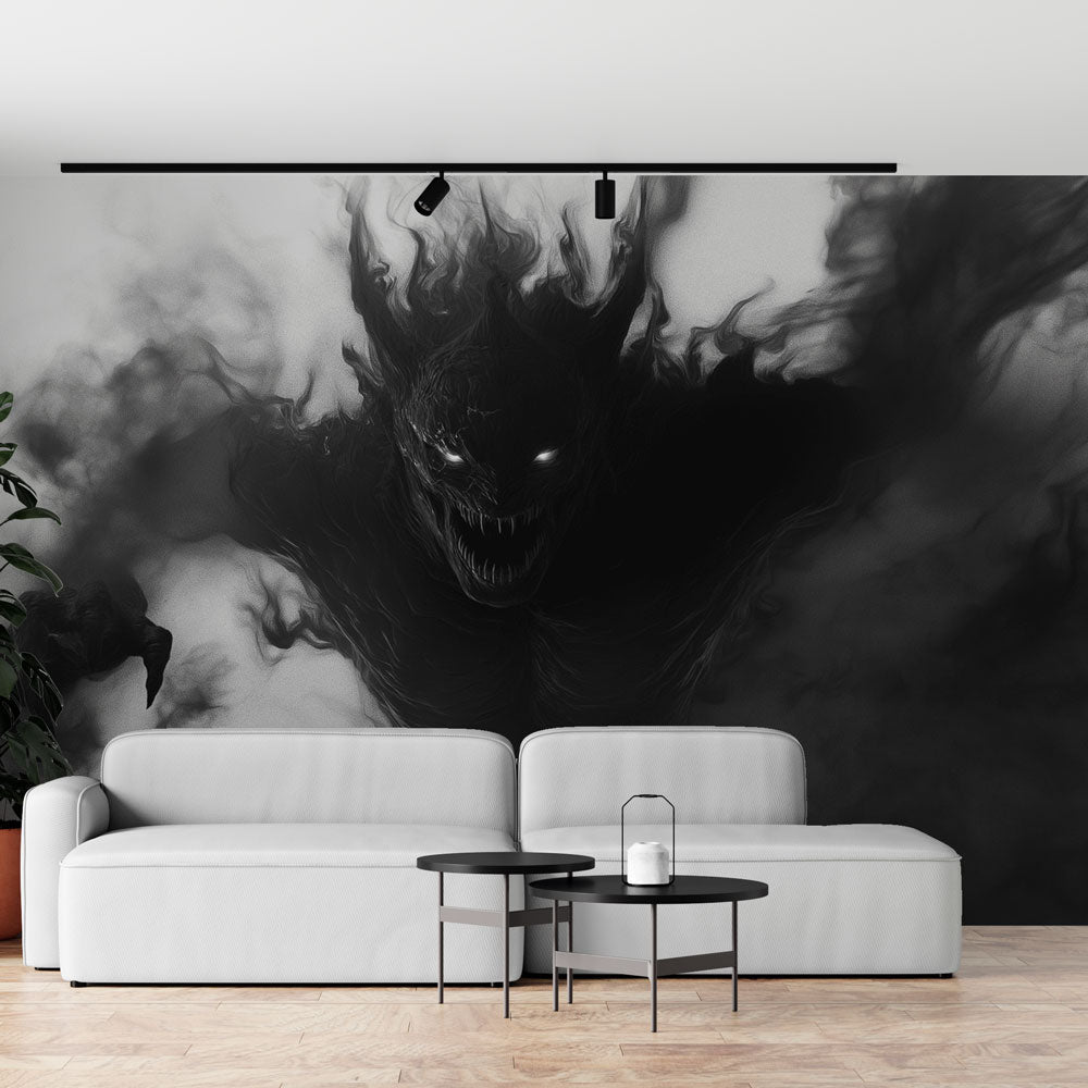 Mural Wallpaper manga | Dark and mysterious creature emerging from the ...