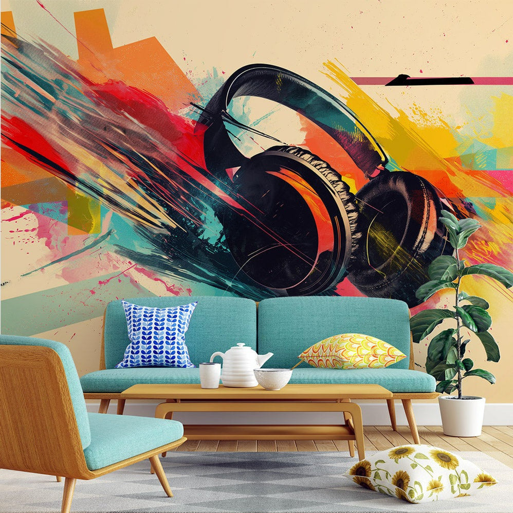 Music Mural Wallpaper | Rhythmic Wall Decor — WonderMural