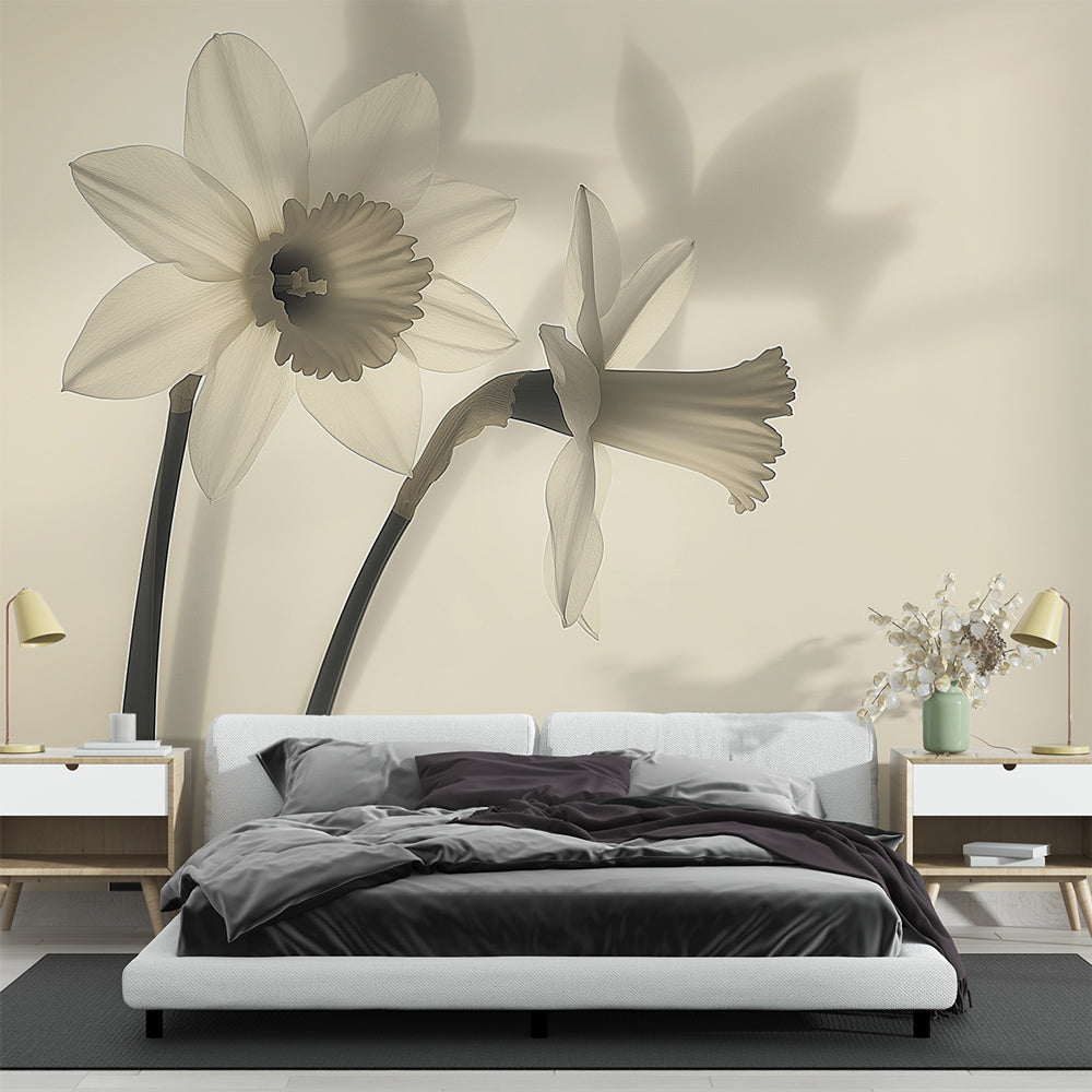 Mural Wallpaper narcisse | Shadow games — WonderMural
