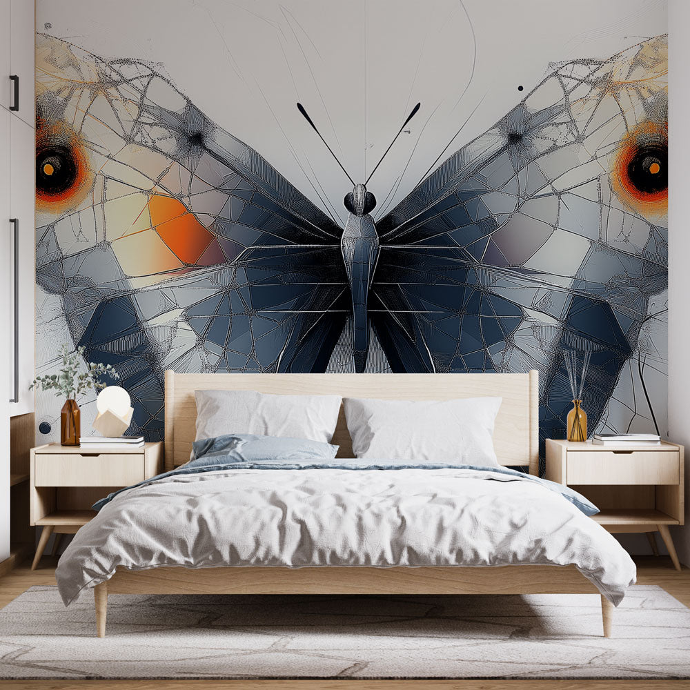 Papel de parede borboleta abstrata | Design moderno de uma borboleta c ...