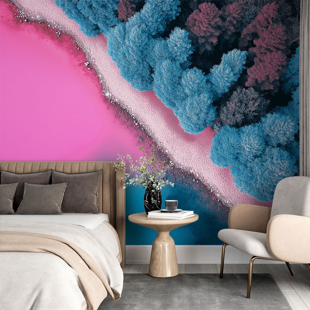 Tapetti unelias maisema | Joki värikkäillä heijastuksilla ja ...