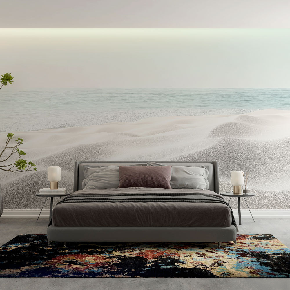Mural Wallpaper beach | White sand and calm sea — WonderMural