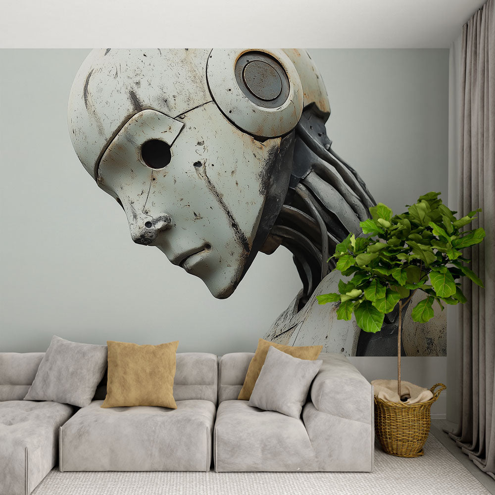 Mural Wallpaper robot | Sculpted with precision and realistic details ...