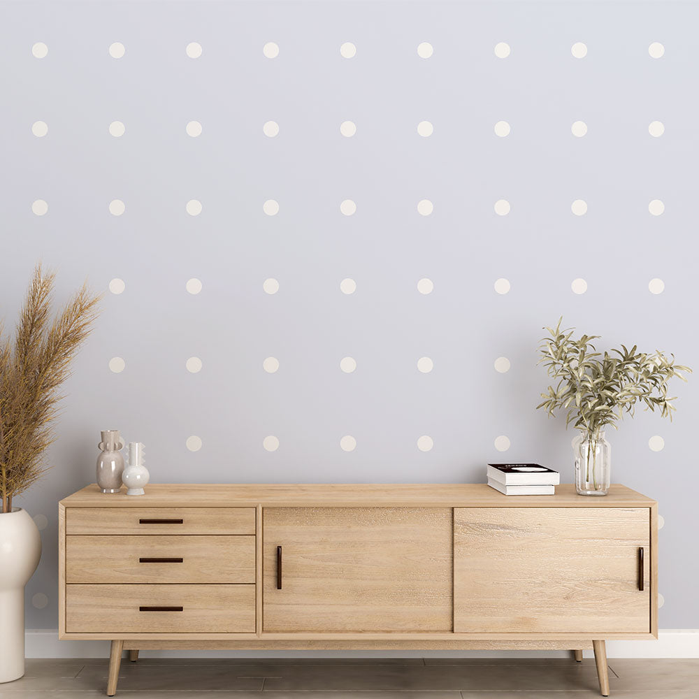 Mural Wallpaper polka dots | Discreet and elegant — WonderMural