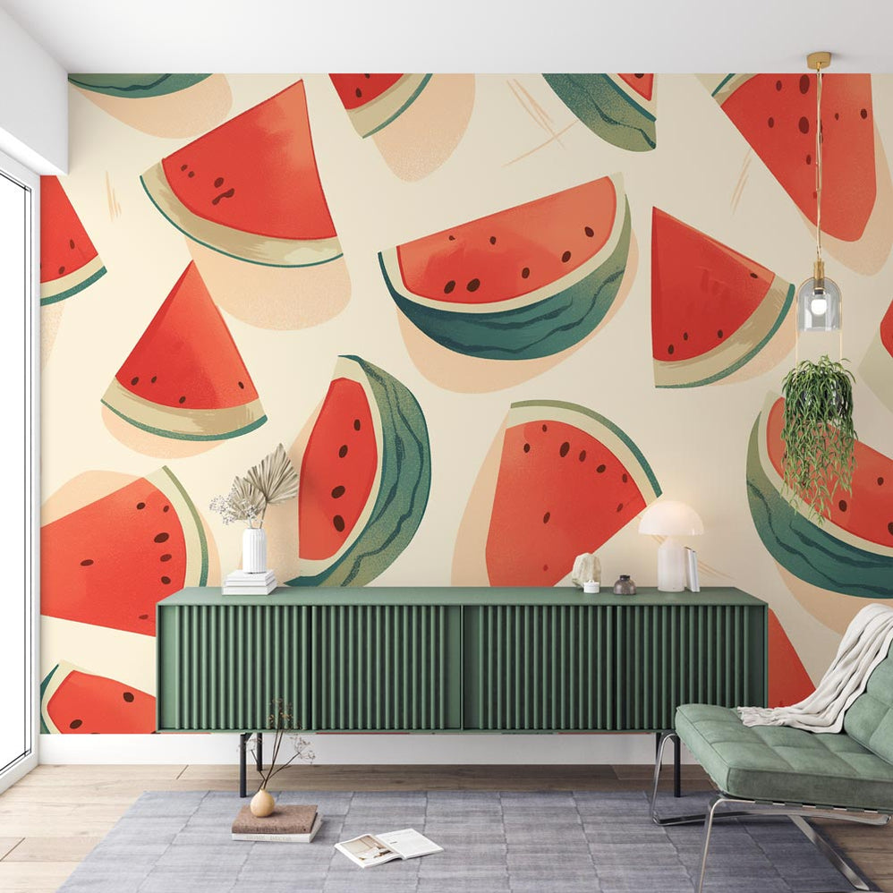 Mural Wallpaper Collage | Deer and Dark Forest — WonderMural