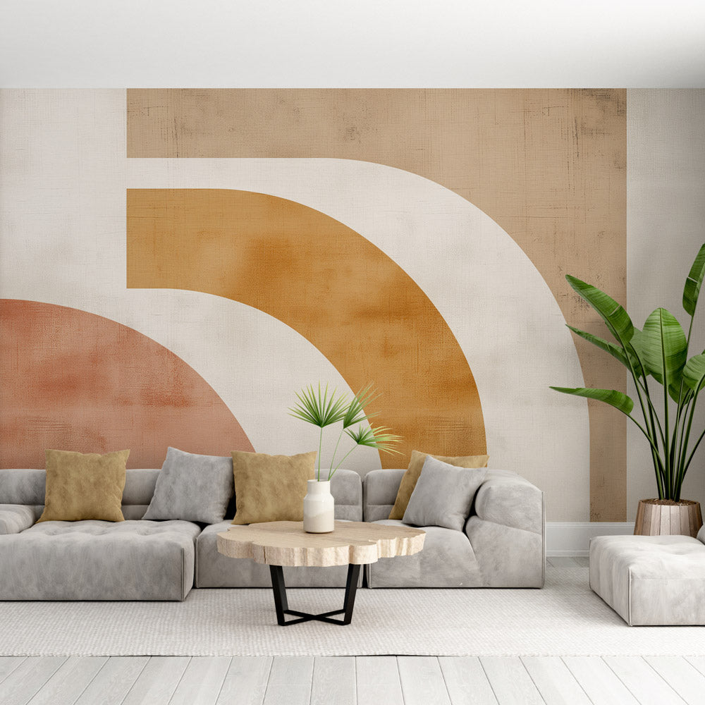 Mural Wallpaper arch | Contemporary horizontal arches — WonderMural