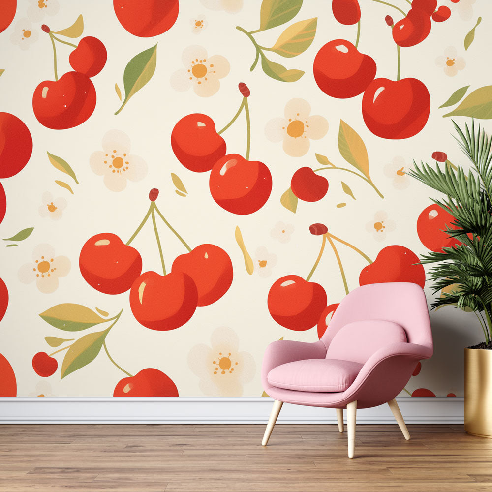 Cherry Wallpaper | Cherry Blossoms — WonderMural